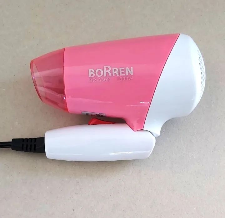 Borren BR-3302 Foldable Folding Handle Hair Dryer-1600W | Daraz.com.np