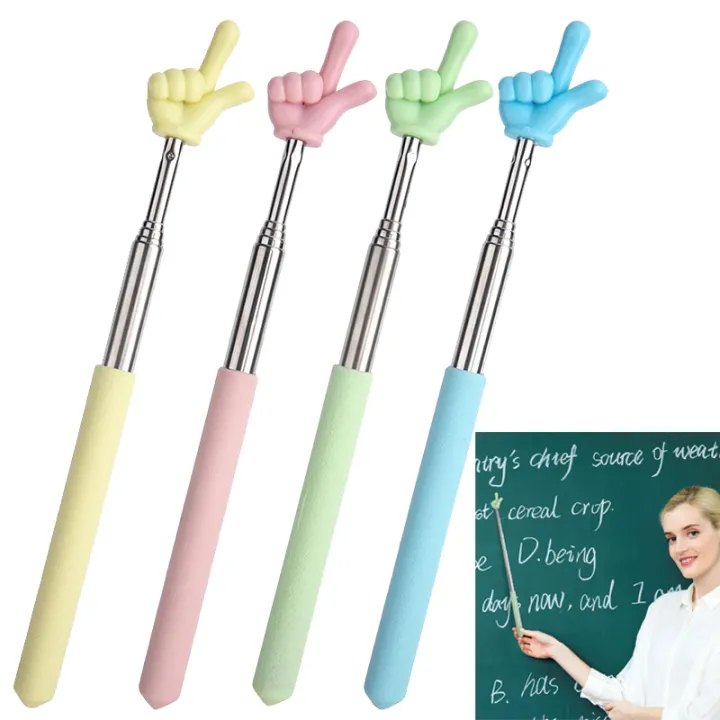1pc Finger Shape Mini Pointer Stick 21~68cm Retractable Office and ...