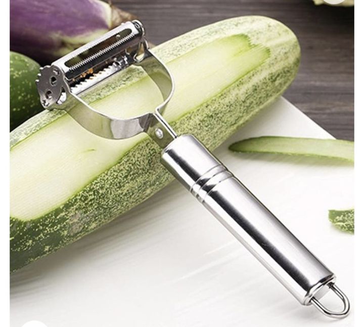 MHT 2-in-1 Stainless Steel Kitchen Peel Remove Utensil Vegetable ...