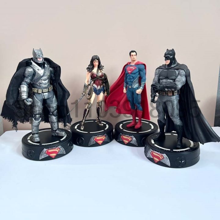 LED Justice League Batman Wonder Women Superman Figure Model Toy ...
