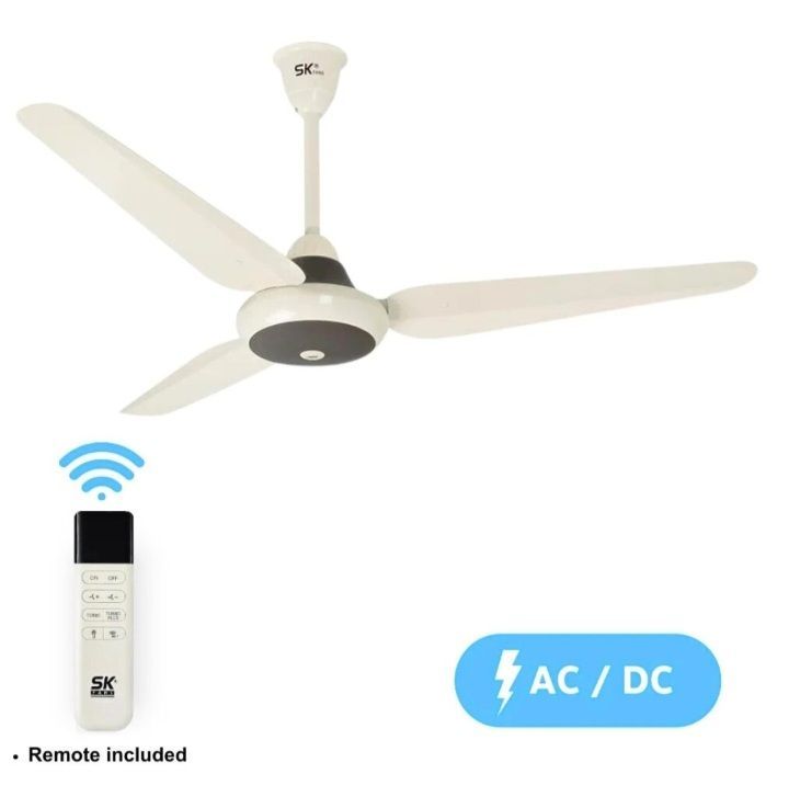SK AC DC Ceiling Fan WITH REMOTE CONTROL SUPER DELUXE 56 INCH DELUXE COPPER MODEL | Daraz.pk