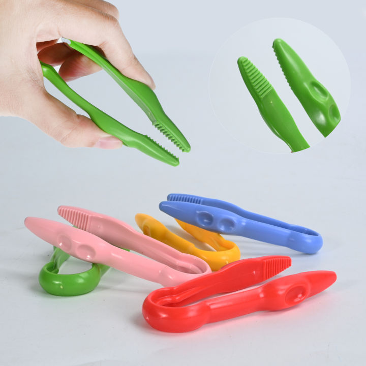 5PCS Children Plastic Tweezers Sorting Counting PreschoolToddler Fine ...