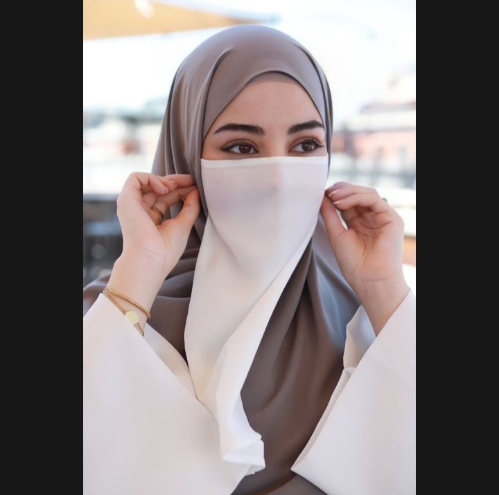 Niqab Patti Half Naqab for Girls, Soft, Lightweight, Breathable ...