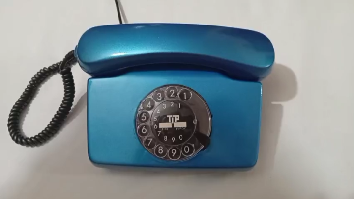 Antique classic Vintage Rotary Blue Telephone set– Fully Working Retro ...