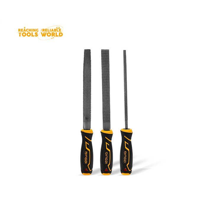 DINGQI 8 Inch Wood Rasp File 3 Pcs Round Half Round Flat Wood Rasp Set ...