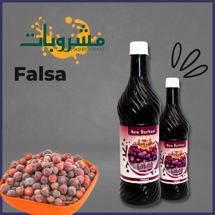 Burhani Mashroobaat - Falsa Syrup - 750 ml | Daraz.pk