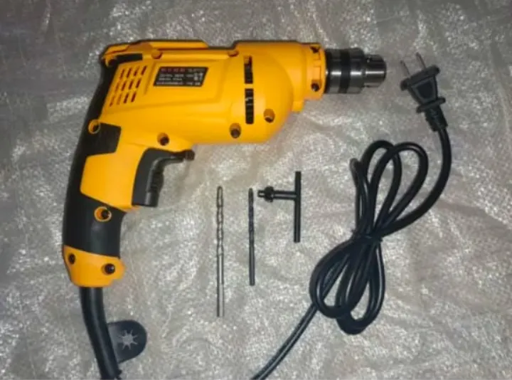 Household Electric Drill Machine With extra 3 barma, Comfortable Grip ...