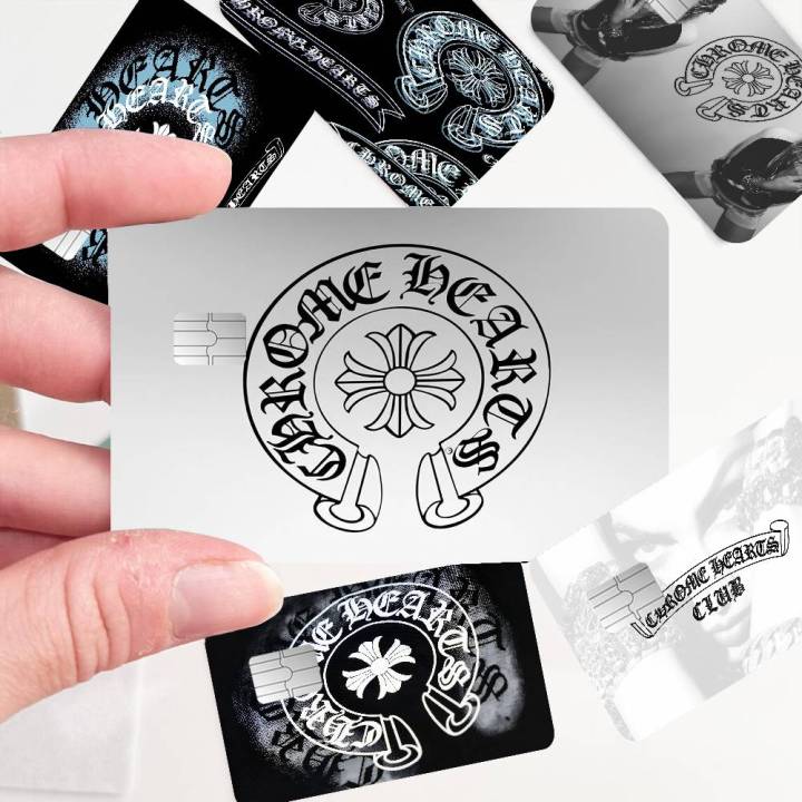 Classic C-Chrome H-Hearts Luxury Diy Credit Debit Card Sticker Party ...