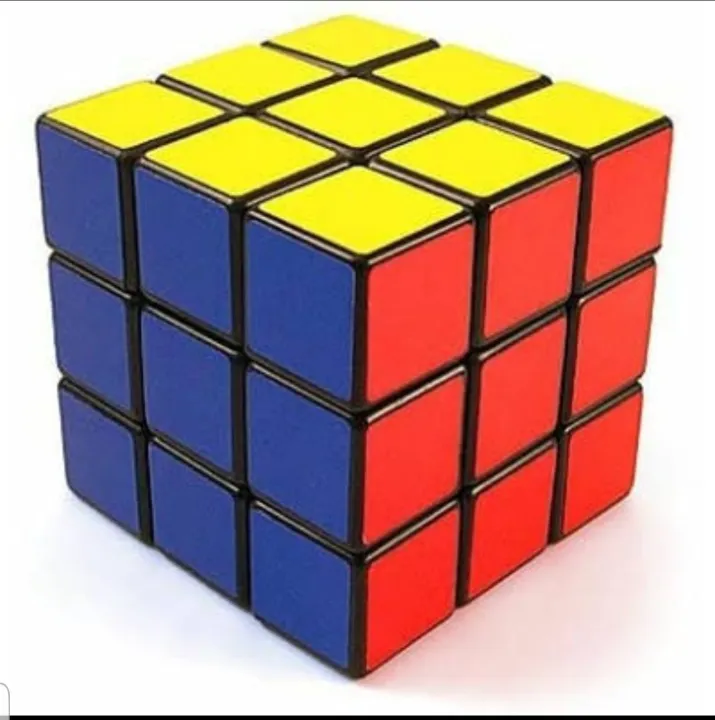 (AJK STORE ) Black plastic Stickers rubics cube puzzle without box in ...