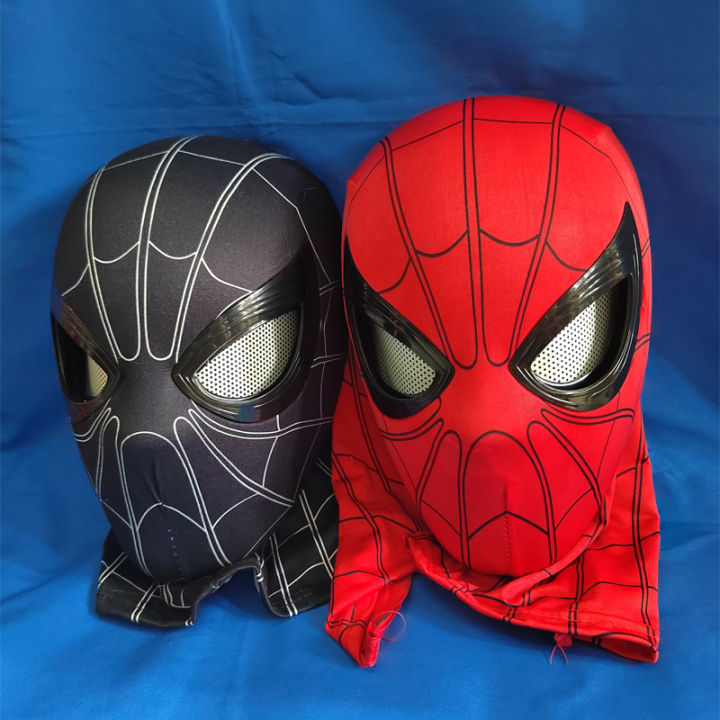 Mascara Spiderman Headgear Mask Cosplay Moving Eyes Mask Spider Man 1:1 ...