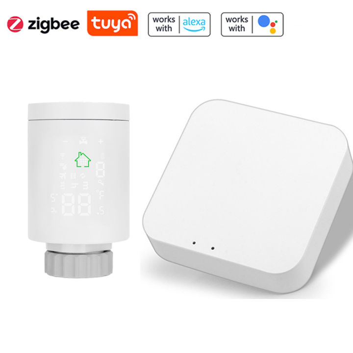 Tuya ZigBee Smart TRV Thermostat Actuator Radiator Valve Programmable ...