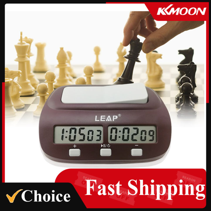 Professional Digital Chess Clock Count Down Chess Timer with Alarm Electronic Board Game Bonus ...