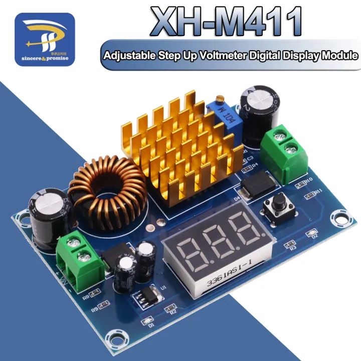 XH-M411 DC 3V-35V to DC 5V-45V Boost Converter Module Voltage Regulator ...