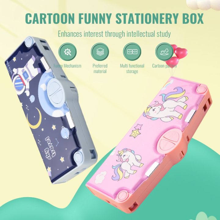 Kawaii Pencil Cases Multifunction Cute Pen Box Back to School Office ...