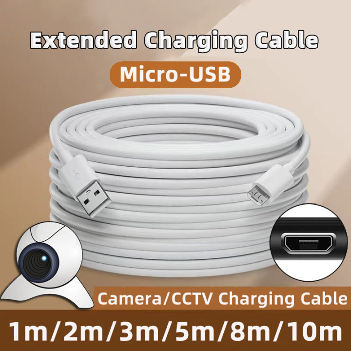 Extra long Micro USB extension cable 10M 8M 5M 3M 2M 1M Type C port ...
