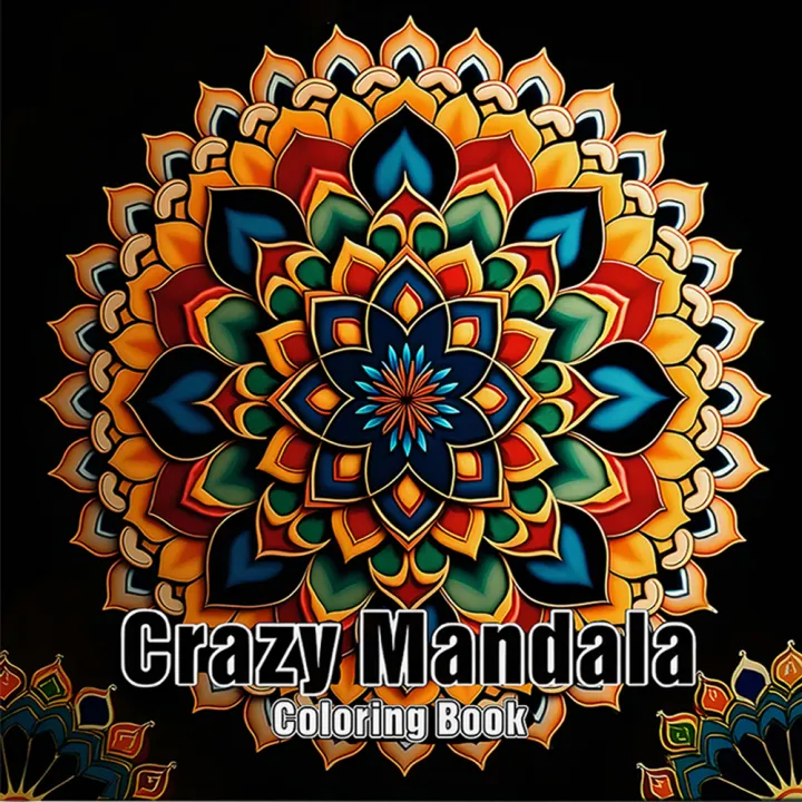 1 Books Mandalas Flower Coloring Book For Children Adult Relieve Stress ...