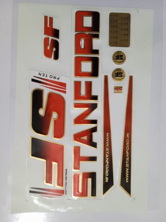 New 3D 2024 SF (STANFORD- GABBAR)BLACK & RED Edition Top Quality ...