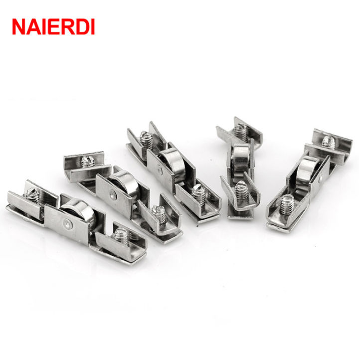 NAIERDI 10pcs NED-7220 Glass Sliding Door Roller H Shape Wheel Diameter ...