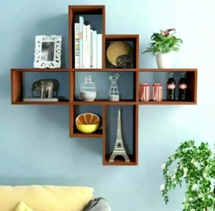 Wall rack wall mount rack wall decor showpiece rack wall decor shelf ...