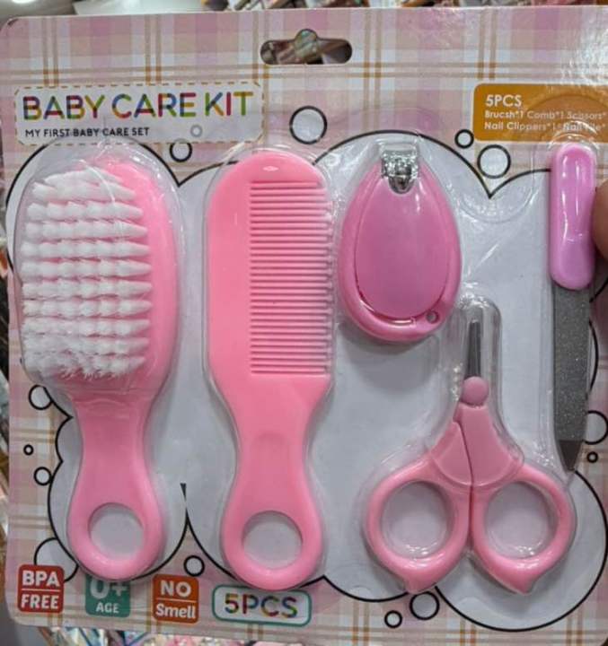 BPA-Free Baby Grooming & Health Kit | My First Baby Care Set 5 Pcs Pink ...