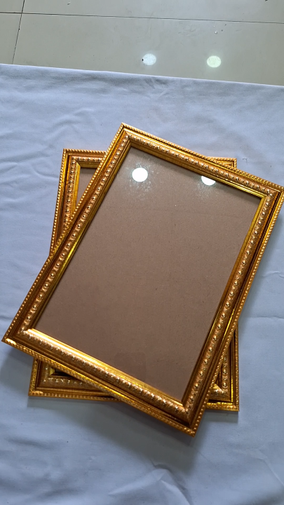 2-Piece Golden A4 Size Photo Frame Set | Daraz.com.np