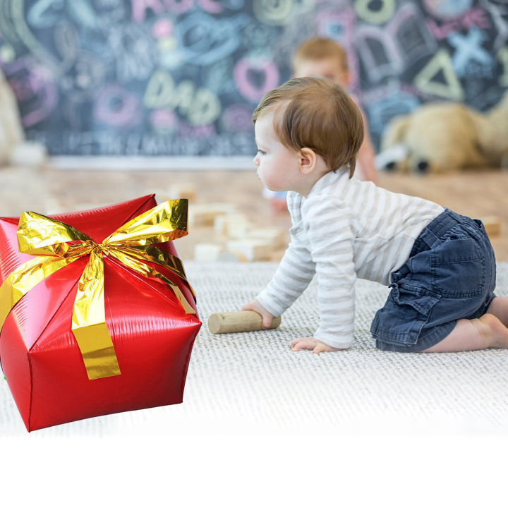 Xmas Party Balloons Decoration with Wheeled Merry Christmas Decor ...