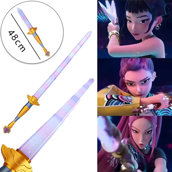 Rumi Cosplay Long Sword Demon Cartoon Hunters K-Pop Roleplay Knife ...