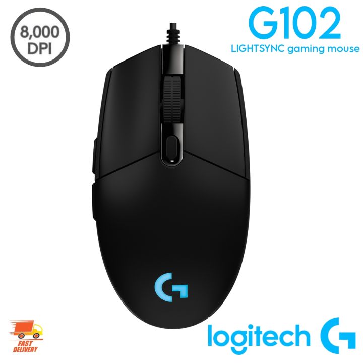 Logitech Gaming PC Mouse G102 LightSync / G302 Daedalus Prime MOBA Wired USB Computer | Daraz.pk
