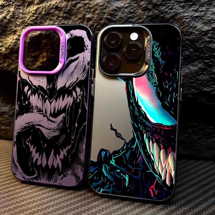 Cool Marvel Venom Colorful Silver Case for Apple iPhone 15 14 13 11 12 ...