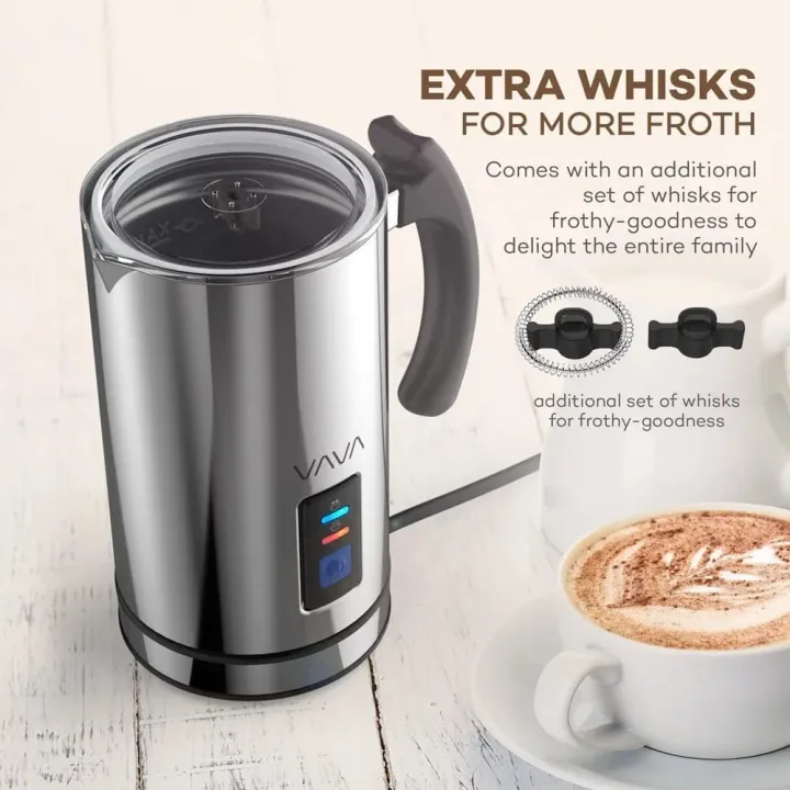 VAVA Milk Frother Electric Liquid Heater with Hot Milk Functionality ...