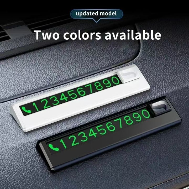 1pc Beautiful and Simple Temporary Parking Number Plate,with 4 Sets of ...