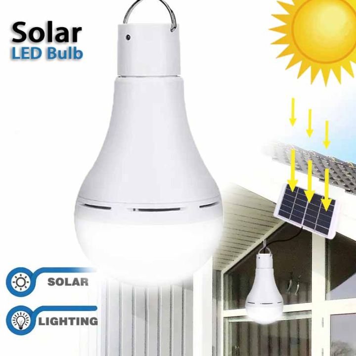 LED Solar Light Bulb USB Charging Multifunctional Outdoor Garden ...