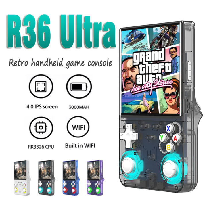 R36 ULTRA handheld game console Linux open source system HD4 inch high ...