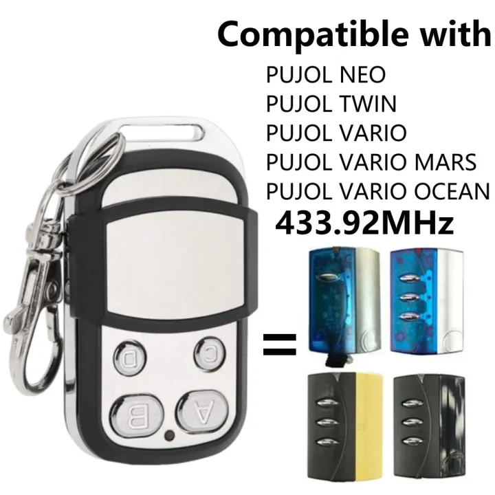 433,92mhz Rolling Code Garage Remote Control 100% Compatible PUJOL ...