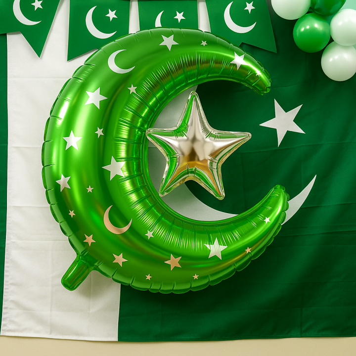 61x50 cm Pakistan Independence Day Foil Balloon - 14th August Azadi Day ...