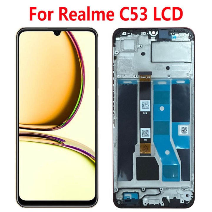 6.74"IPS For Realme C53 LCD Display Touch Screen Sensor Digiziter Assembly Replace For Realme ...