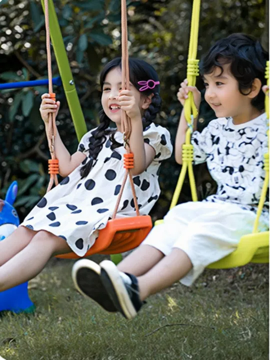 Swing children's entertainment equipment garden swing large curved ...