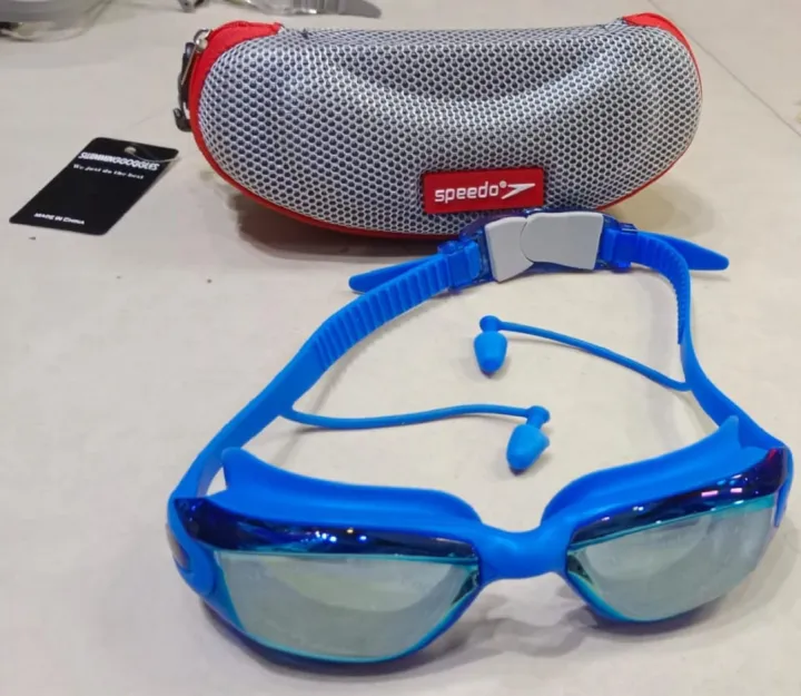Speedo Professional Swimming Goggles - Blue | Anti-Fog UV Protection ...