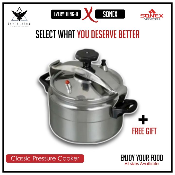 Sonex Classic Pressure Cooker with ALUMINIUM SILVER stylish SIZE 5.7.9 ...
