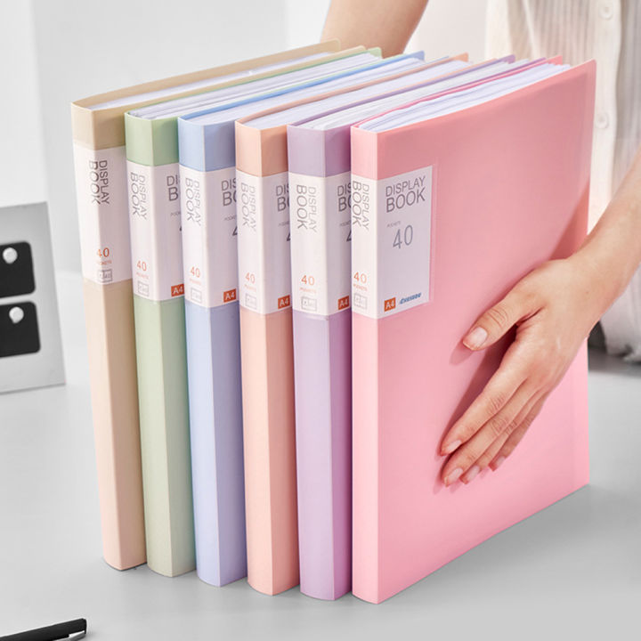 1PC A4 Folder Information Kit Multi-Page Transparent Insert Information ...