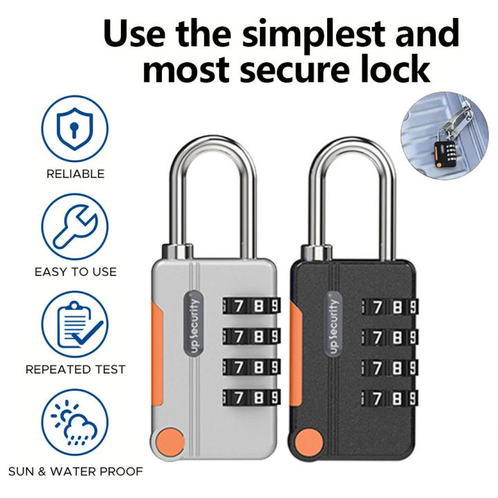 Anti-theft TSA 4 Digit Combination Lock Customs Password Lock Suitcase ...