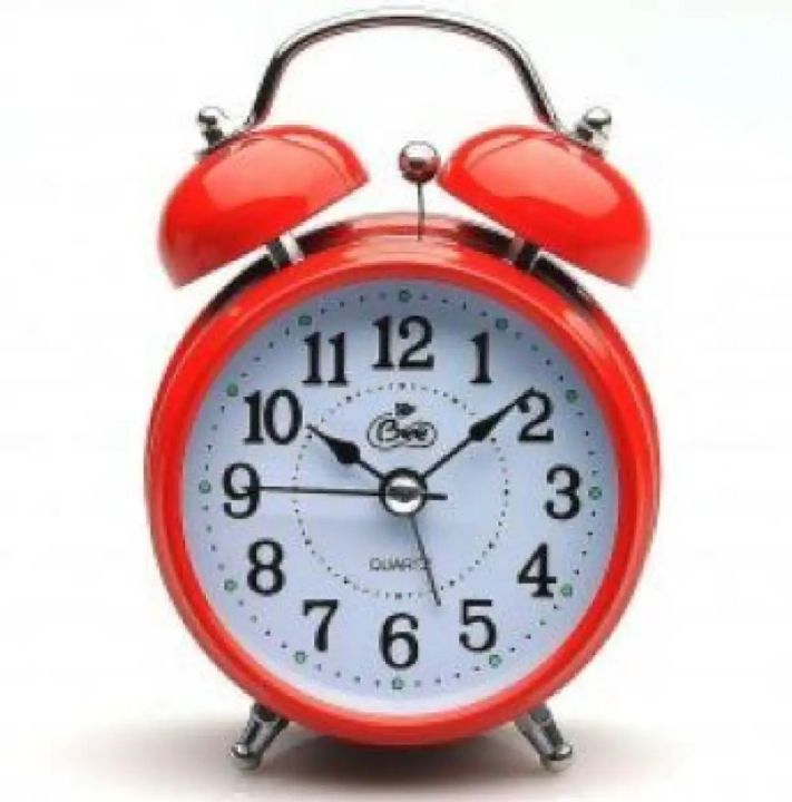 Cute Apple Alarm Clock with Twin Bell For Table Decor | Daraz.com.np