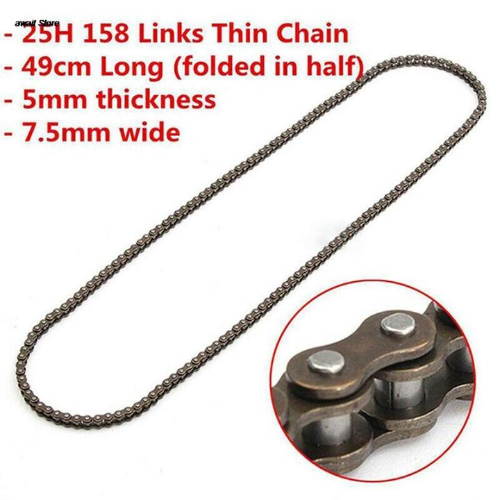 25H 158 Links Chain For 47/49cc Pocket Bike Mini Moto Quad Dirt ATV Scooter | Daraz.lk