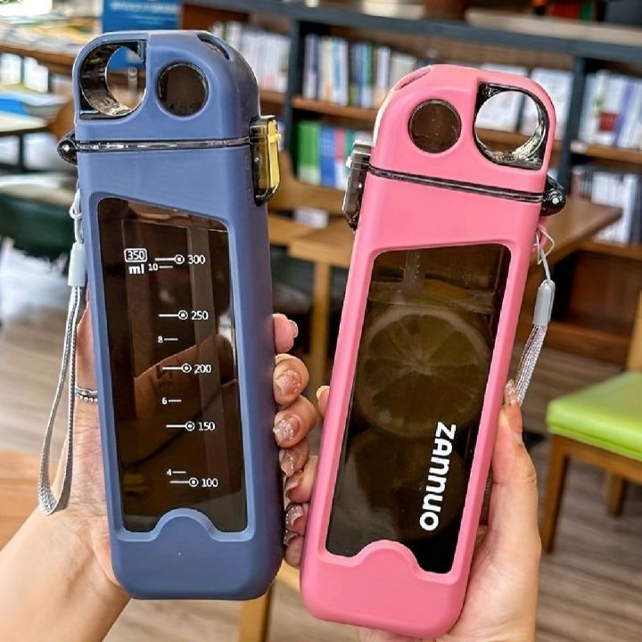 Zannuo 350ml square plastic water bottle | Daraz.com.bd