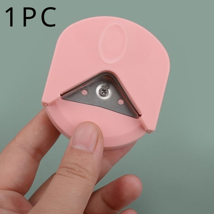 1pc Pink Photo Corner Cutter: Effortlessly Create Perfectly Rounded ...