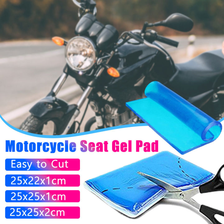 Motorcycle Seat Gel Pad Easy to Cut Motorbike Scooter Bike Gel Cushion ...