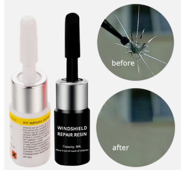 Cracked Glass Repair Kit Windshield Kits DIY Cars Window Tools Glass ...