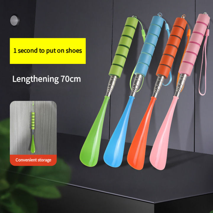 Stretchable Long Shoe horns 30cm-71cm Metal Shoehorn pregnant woman ...