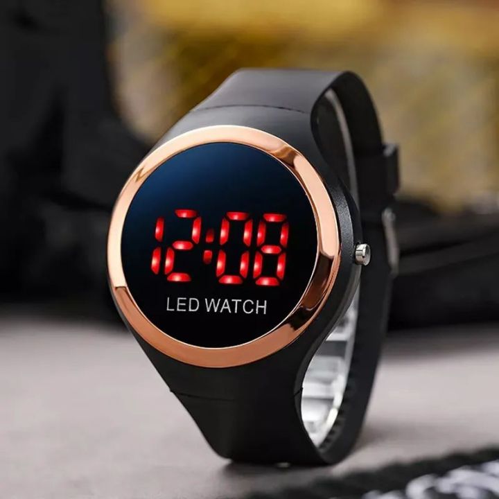 Round Shape Design Digital Big Dial Fashionable LED Watch For Men ...