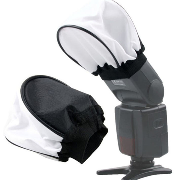 Universal Speedlite Softbox Diffuser for DSLR Cameras, Flash Light Speed Lights Mini Portable ...